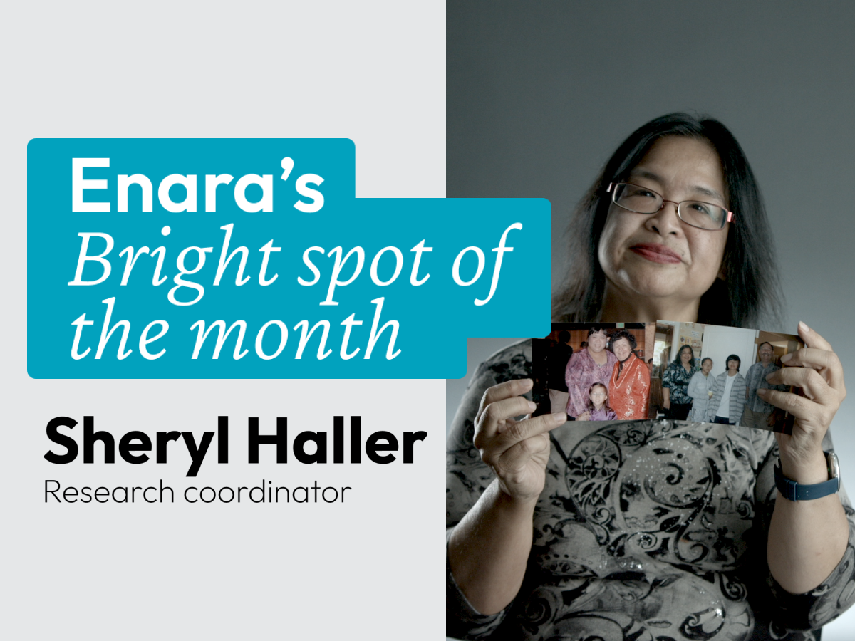 Enara’s Bright Spot of the Month: Sheryl Haller. | Enara Health